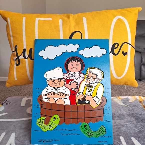 Judy instructo | Toys | Vintage 994 Rubadubdub 6 Piece Wooden Puzzles ...